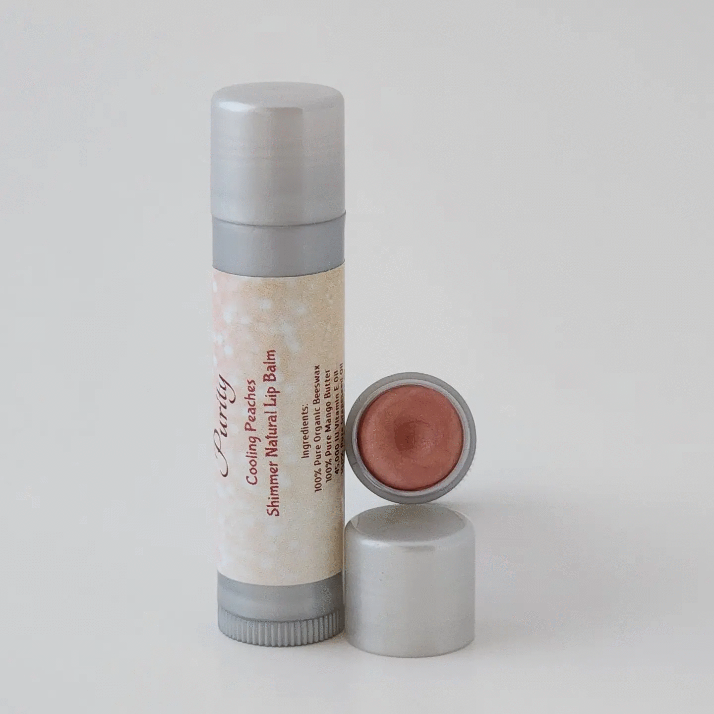 Tinted Lip Balms with Shimmer and Cooling Sensation | PURITY